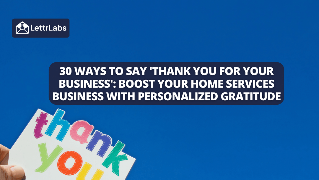 Say Thank You So Much For in 30 Heartfelt Ways on LettrLabs Handwritten Greeting Cards | LettrLabs